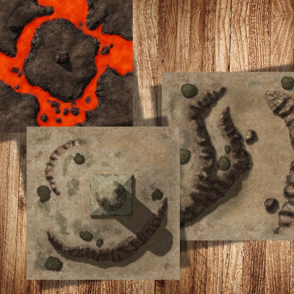 300+ TTRPG Map Tiles, Dungeons, Caverns, and Forests (PNG & PDF) - Etsy