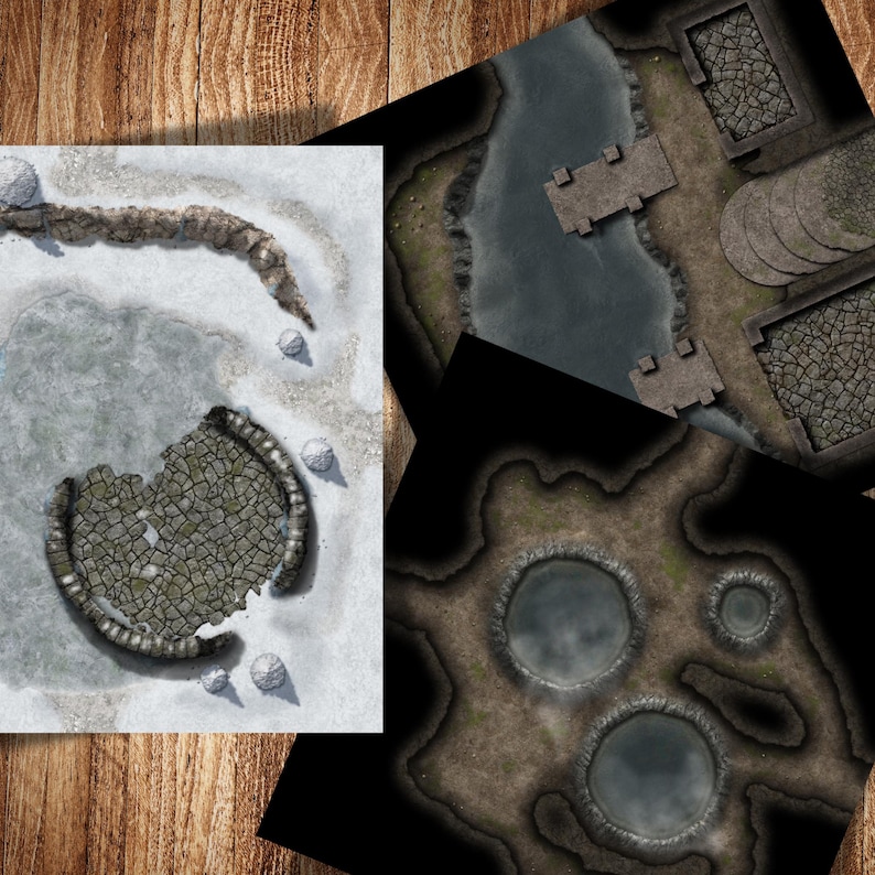 300+ TTRPG Map Tiles, Dungeons, Caverns, and Forests (PNG & PDF) - Etsy