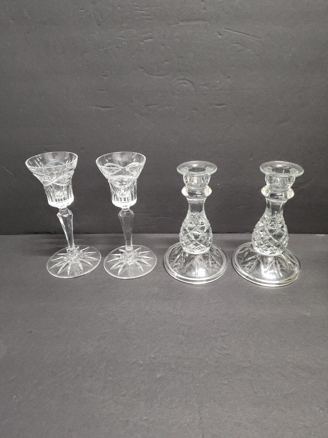 Choice of VTG Candlestick Sets Single Light Victorias Garden Pattern by ...