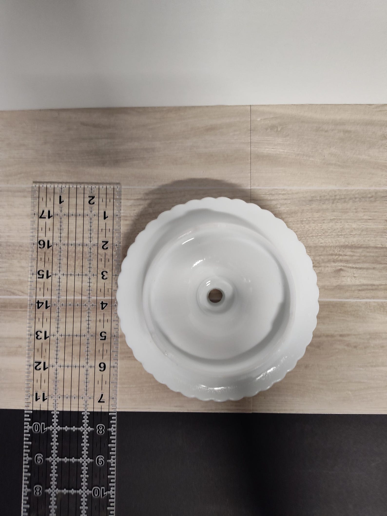 Vintage White Milk Glass Swirl Table Lamp Replacement Base Piece - Etsy