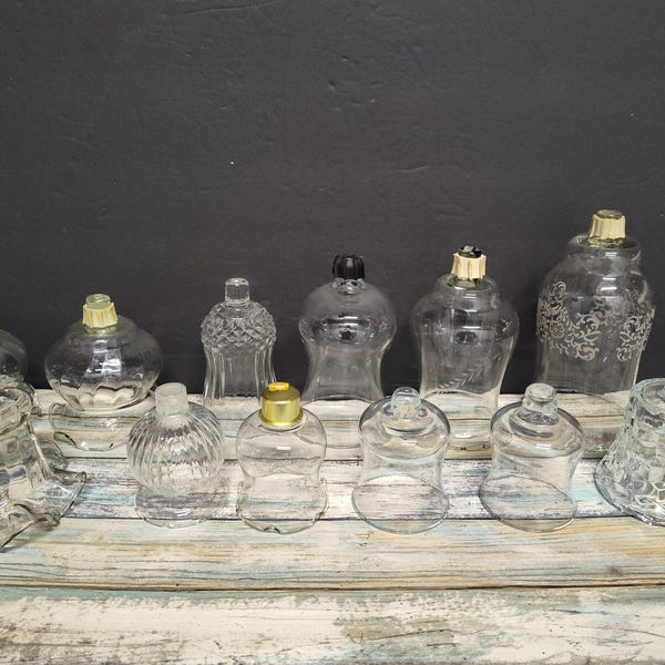 Homco Glass Candle Holder - Etsy
