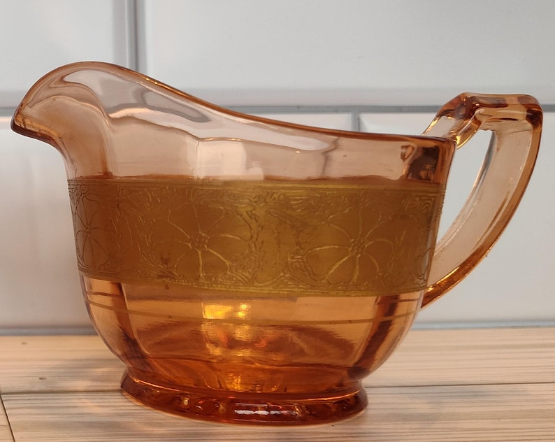 Vintage Depression Glass Collection of Sugar Bowls and Creamer Sets in ...