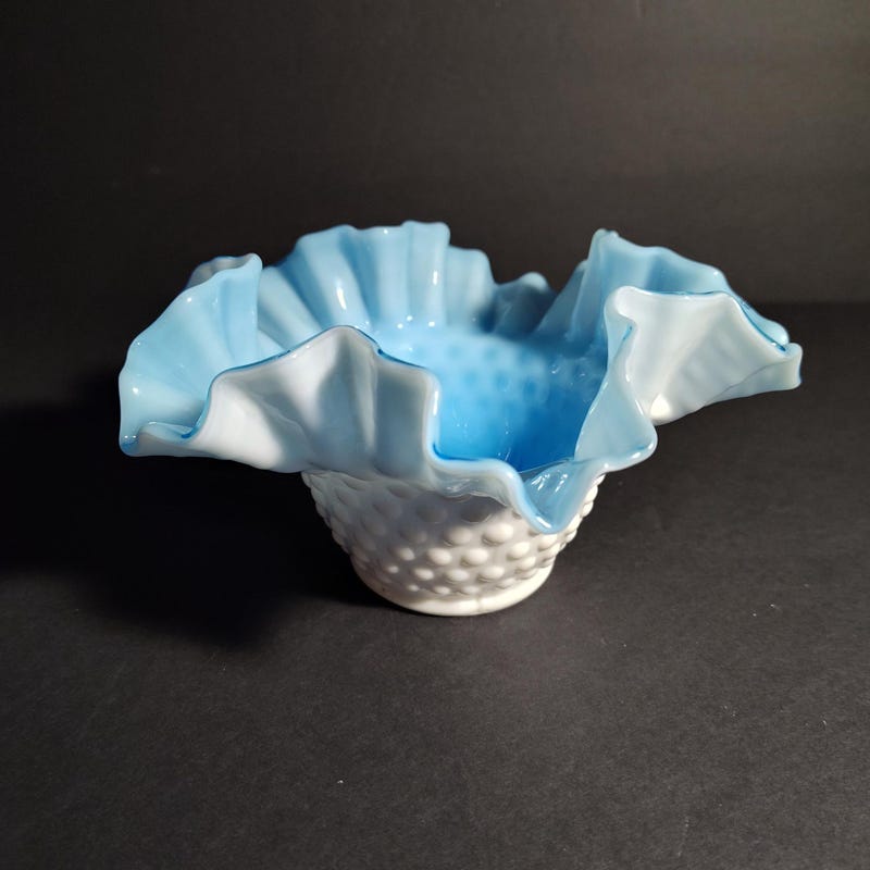 Turquoise Milk Glass - Etsy