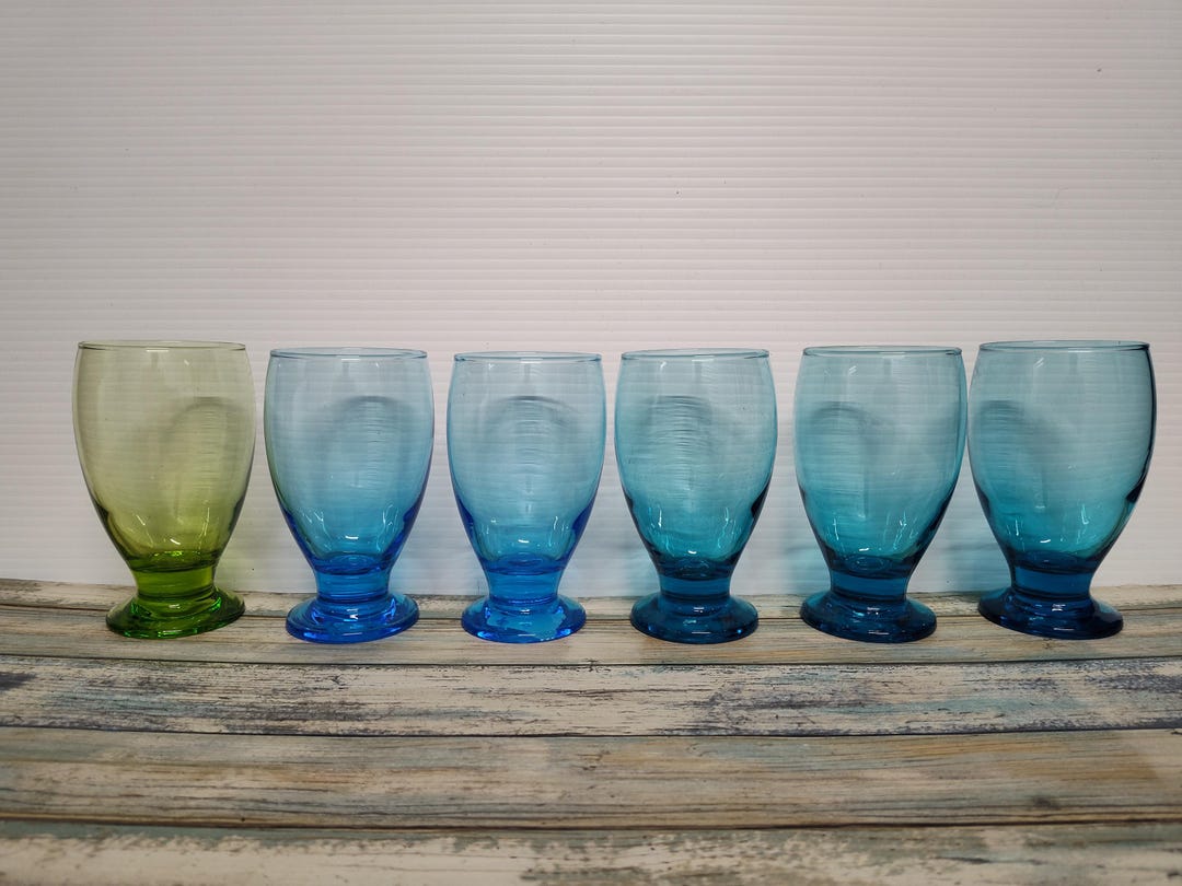 Vintage Cristar Lexington Water Goblets: 12 Oz Footed Glasses, Made in ...