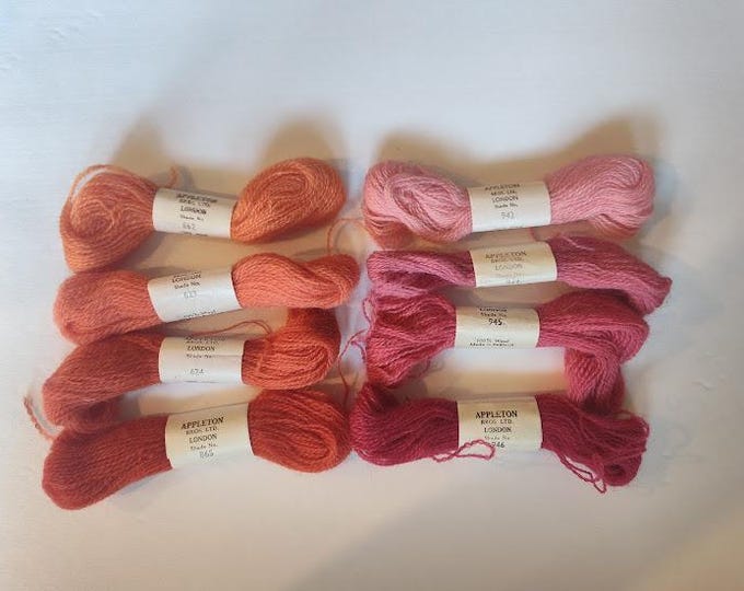 4pc Lots Vintage Appleton Bros. Ltd. 100% Wool Embroidery Yarn ...