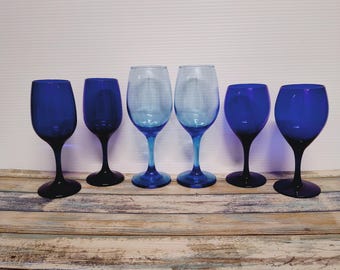 Luminarc Blue Stemware - YOU PICK - Nuance - Sapphire - Wine Glasses ...