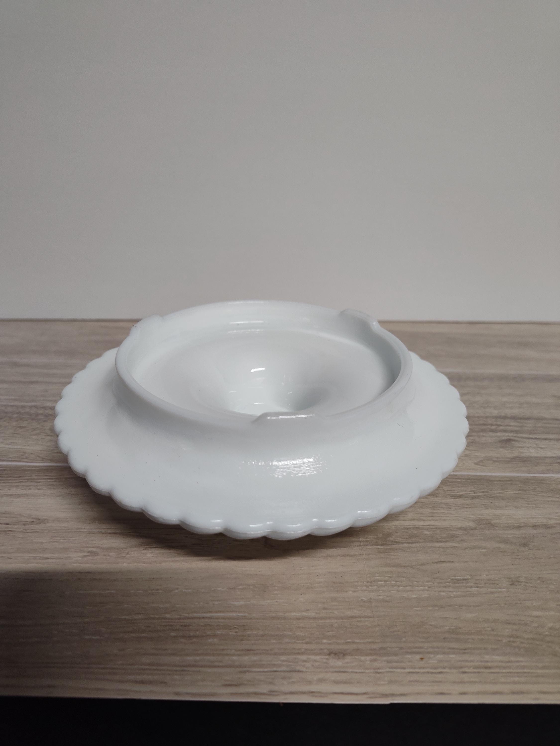 Vintage White Milk Glass Swirl Table Lamp Replacement Base Piece - Etsy