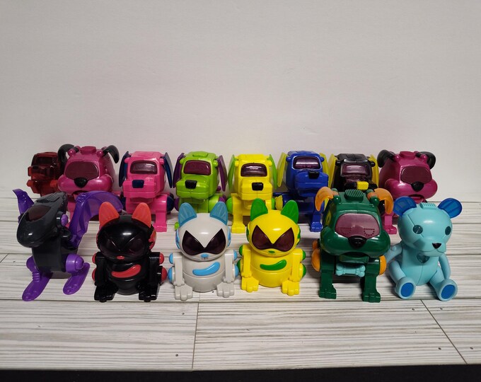 Vintage Lot of 12 Mcdonald's Happy Meal Toys Poo-chi Dino-chi Robo-chi ...