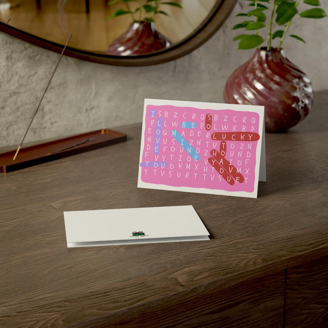 Valentines Day Word Search Card I Love You, Sweetheart Messages, Fun ...
