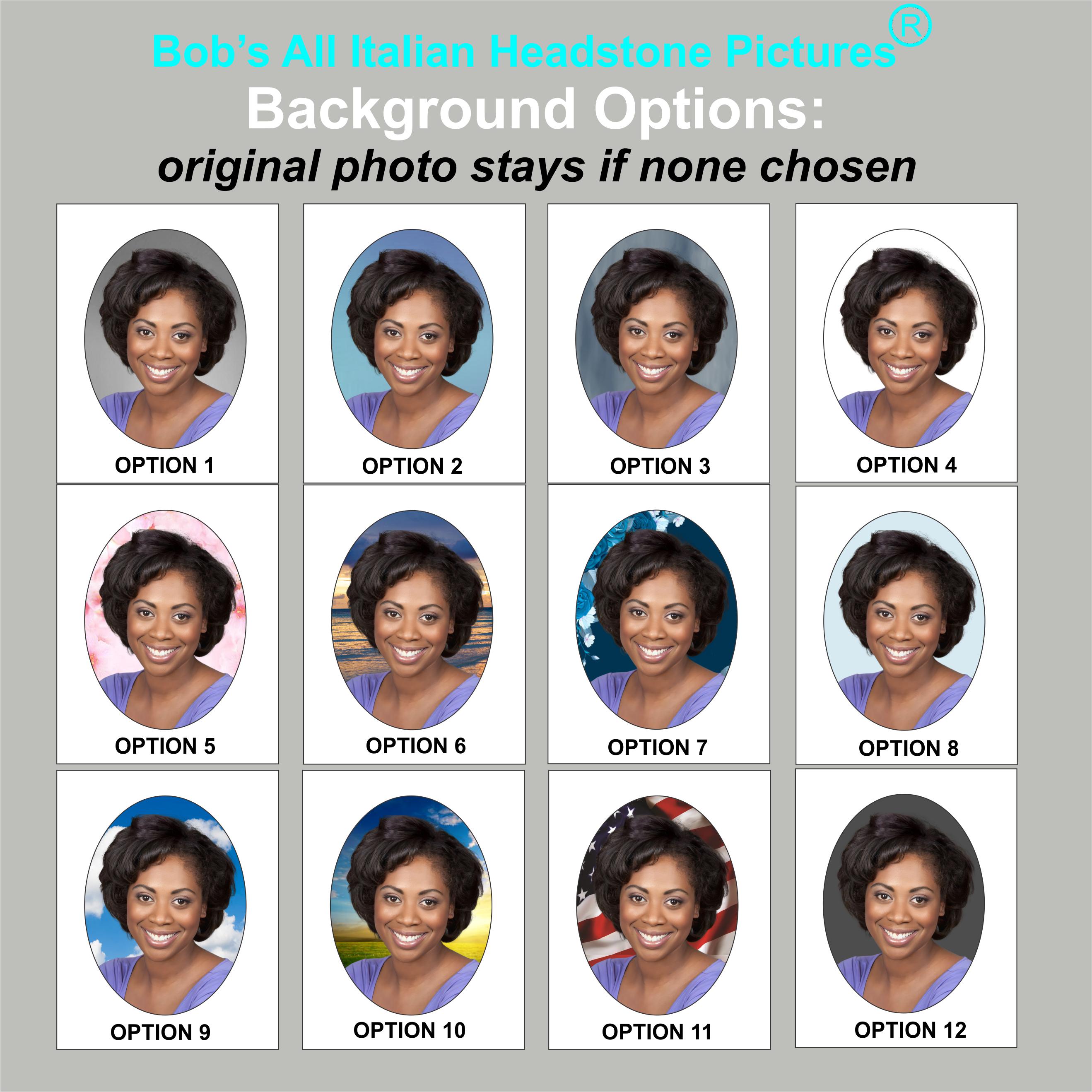 Oval Picture for Headstones | Ceramic Photo for Tombstone | Ceramic ...