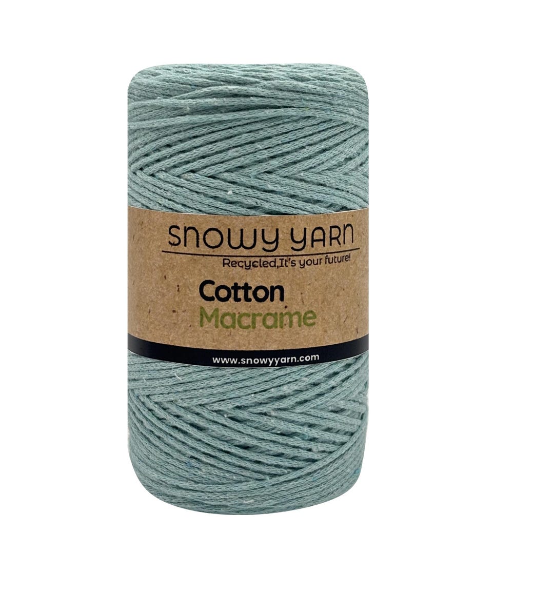 Snowy Yarn Cotton Macrame 2mm,chainy Cotton Macrame 2mm - Etsy