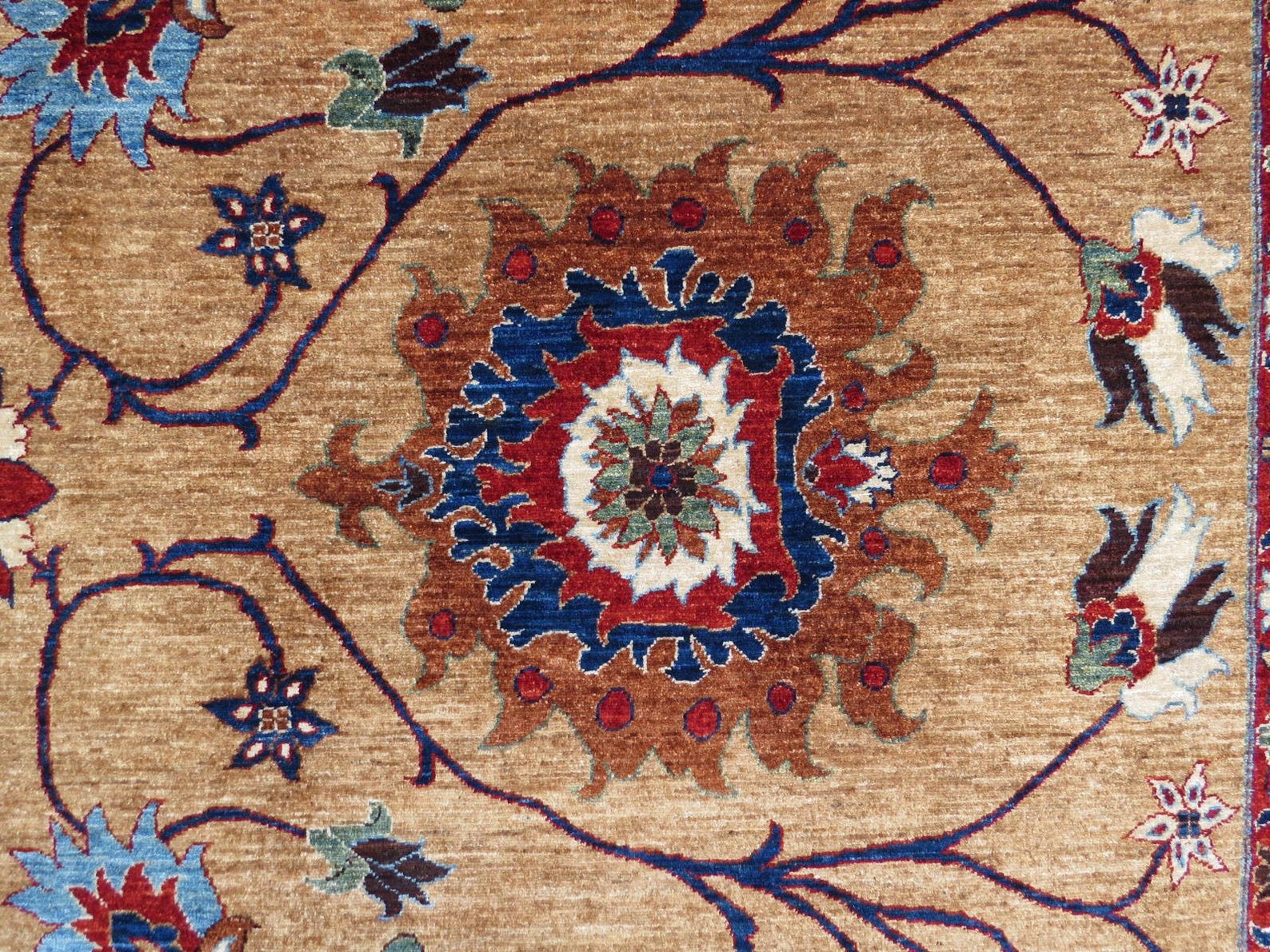 Vintage Persian Style Large Golden Rug - Etsy