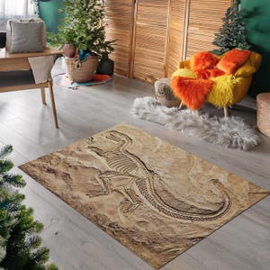 Dinosaur Rug, Fossil Rug, Dinosaur Fossil Rug, Customizable Children's ...