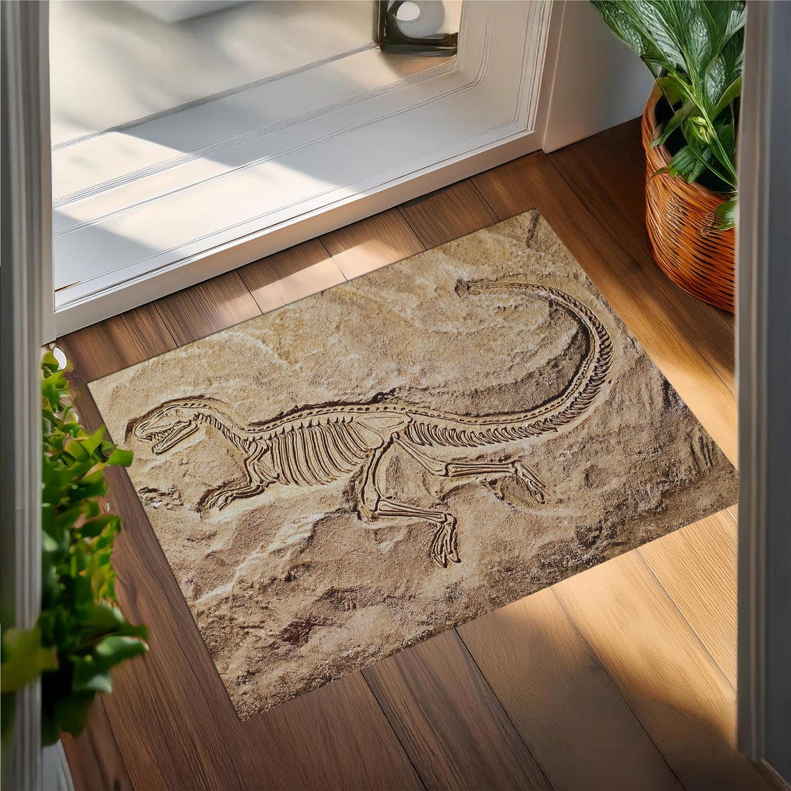 Dinosaur Rug, Fossil Rug, Dinosaur Fossil Rug, Customizable Children's ...