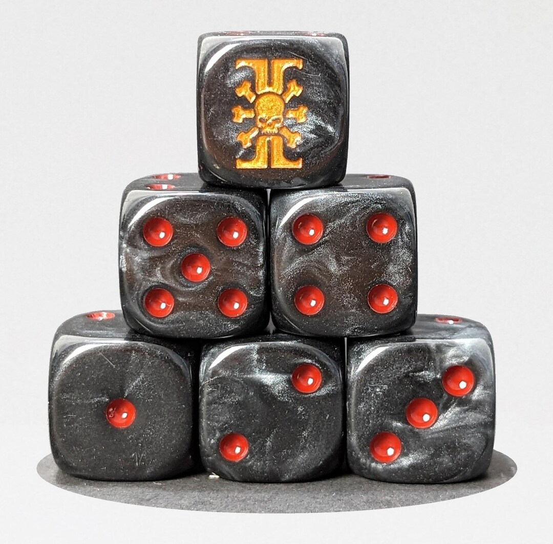 D6 Dice Death Vigils Army, Death Dice Watch, Skull Dices, Inquisition ...
