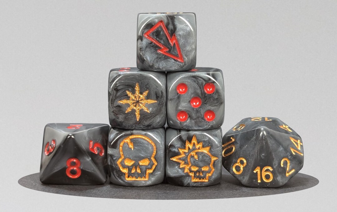 Dice Set Chaos Chosen, Chaos Warriors, Demon Gods, Star Dice, Chaos ...