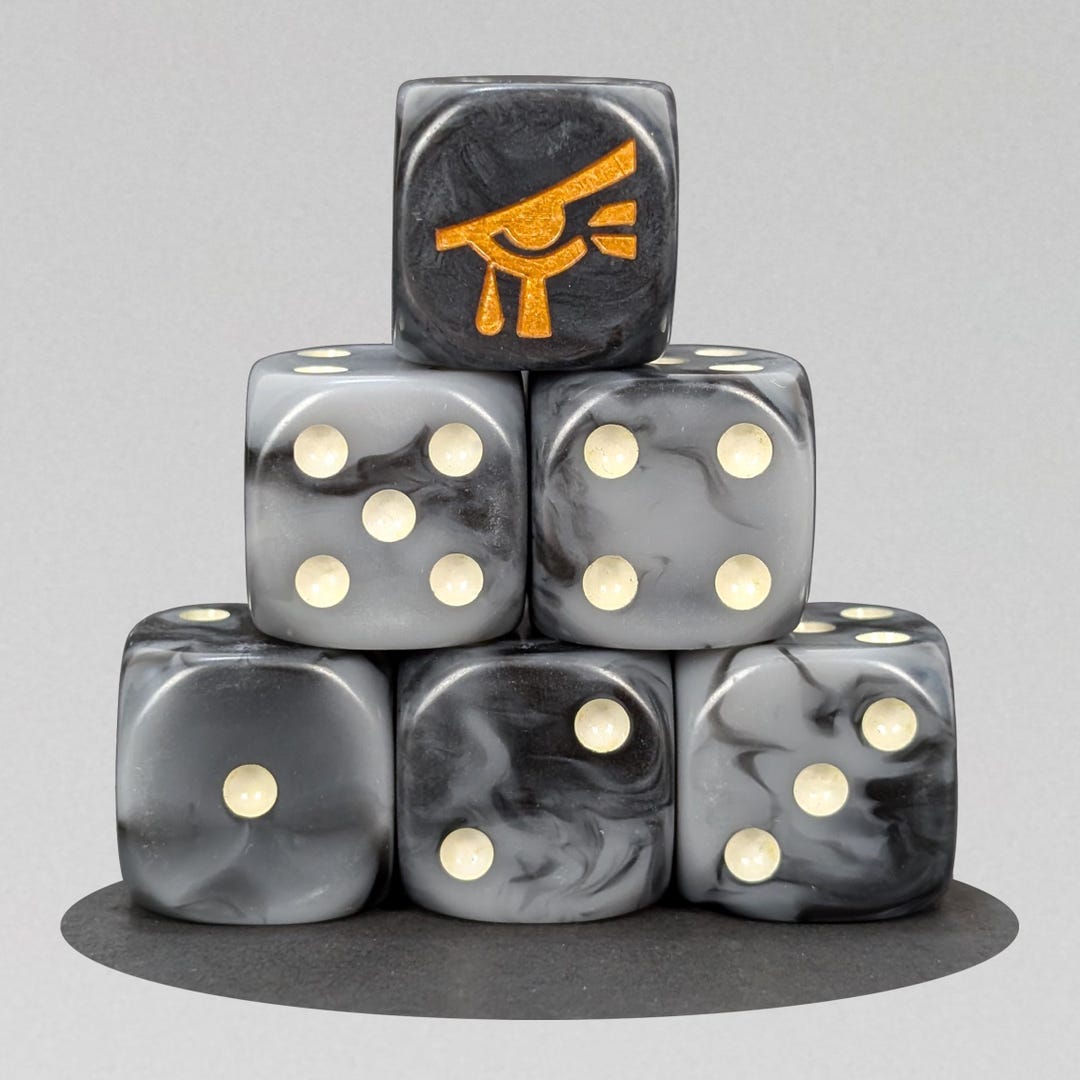 D6 Dice Crying Eye of Ra Army, Space Elves Dice, Aeldari, Elf Dices ...
