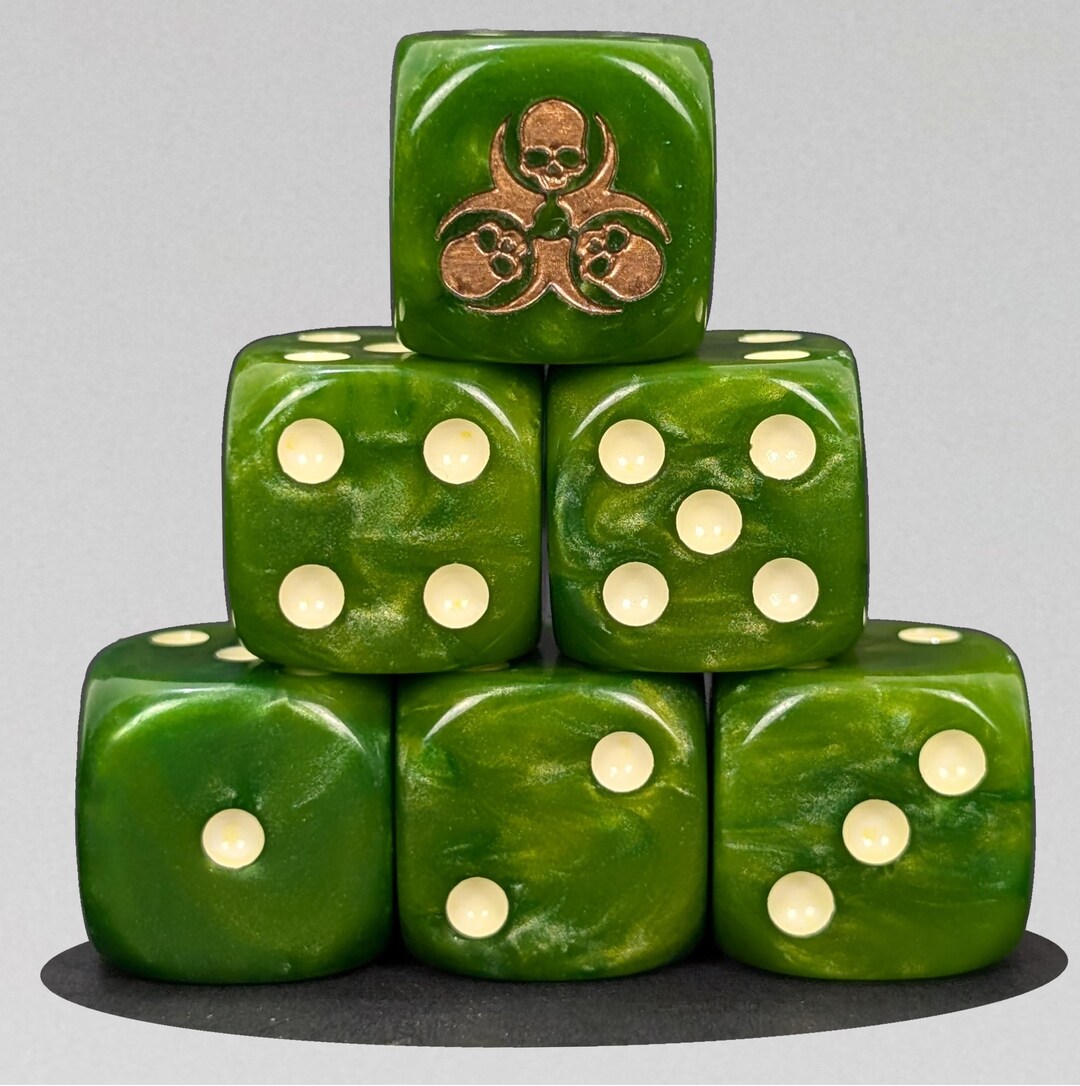 D6 Dice Death Guard Army , Putrid Dice Knights, Infected Knights Dice ...