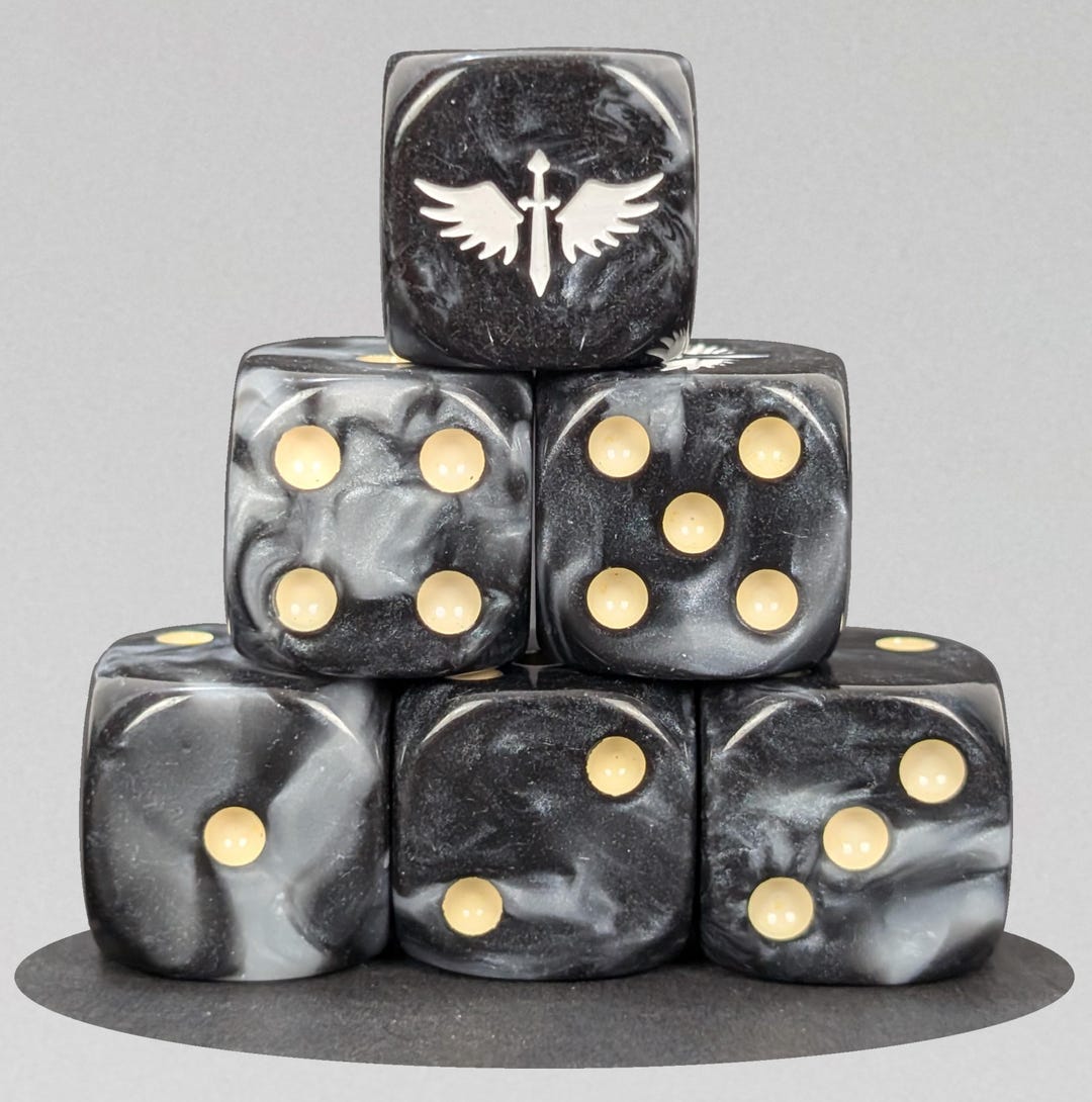 D6 Dice Dark Angels Army, Lion Knights, Angels Dice, Dark Dice Angels ...