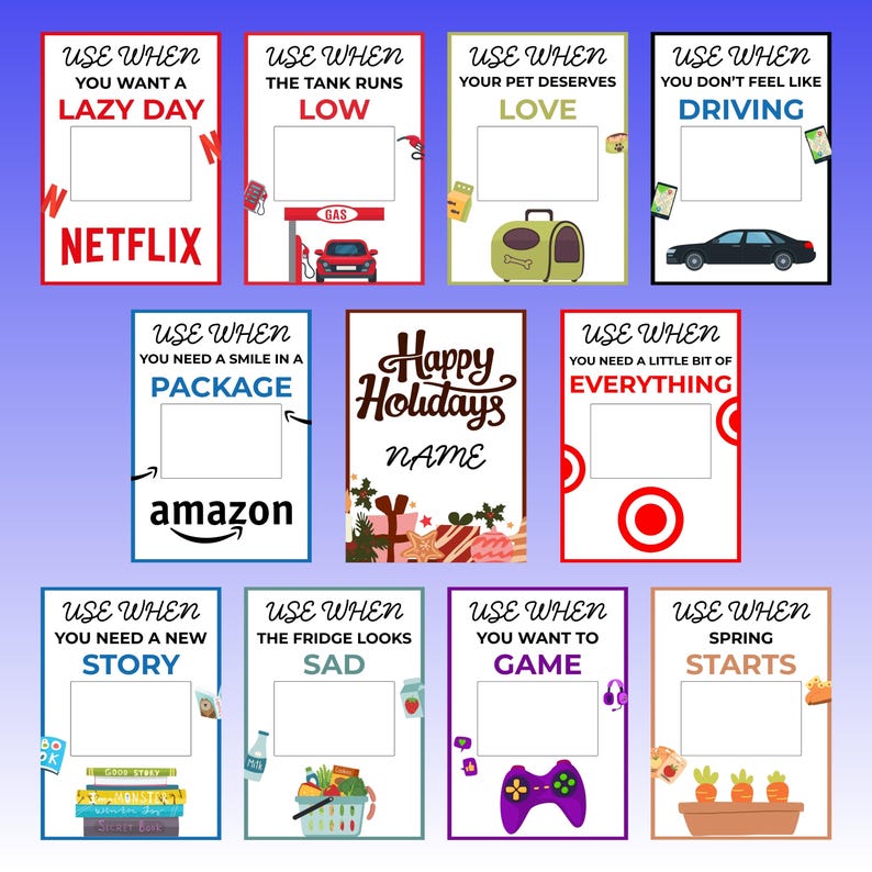 Editable Gift Card Book, Personalized Coupon Template (canva) - Etsy UK