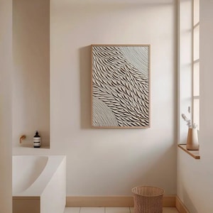 Beige 3D Abstract Painting Beige 3D Textured Painting Beige Abstract ...