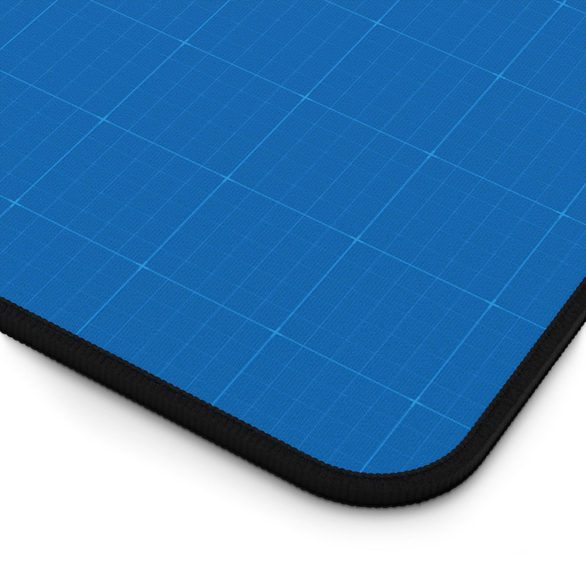 Blueprint Grid Desk Mat | 3 Sizes White Lines Minimalist Mouse Pad ...