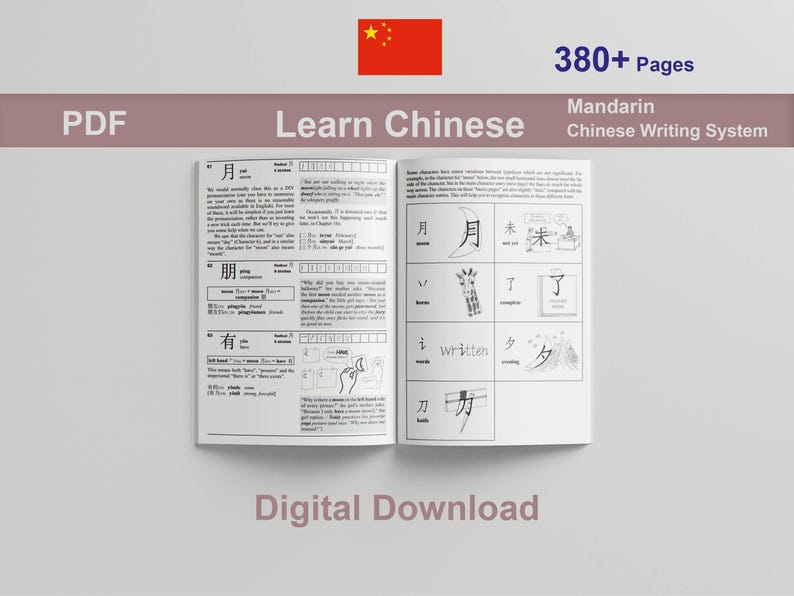 Learn Chinese Writing System and Origin Mandarin China Perfect for ...