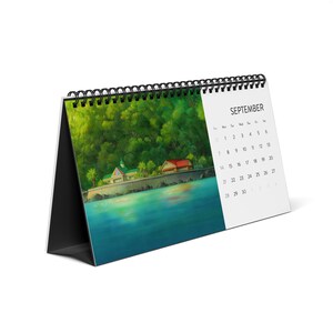 Anime Scenery 2025 Desk Calendar Desk Decor Gift, Landscape, Nature ...