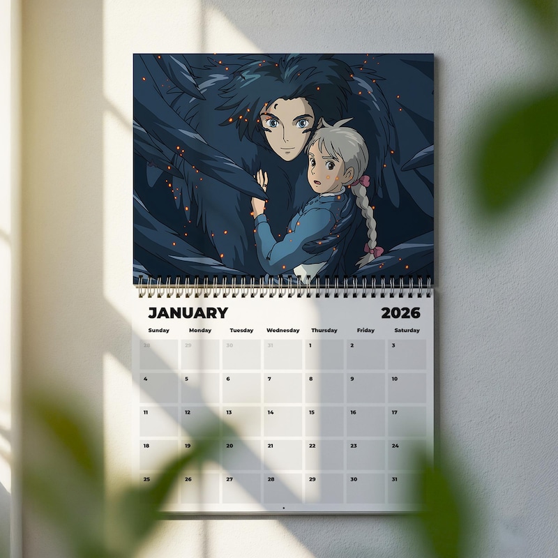 2026 Desk Calendar Anime - Etsy