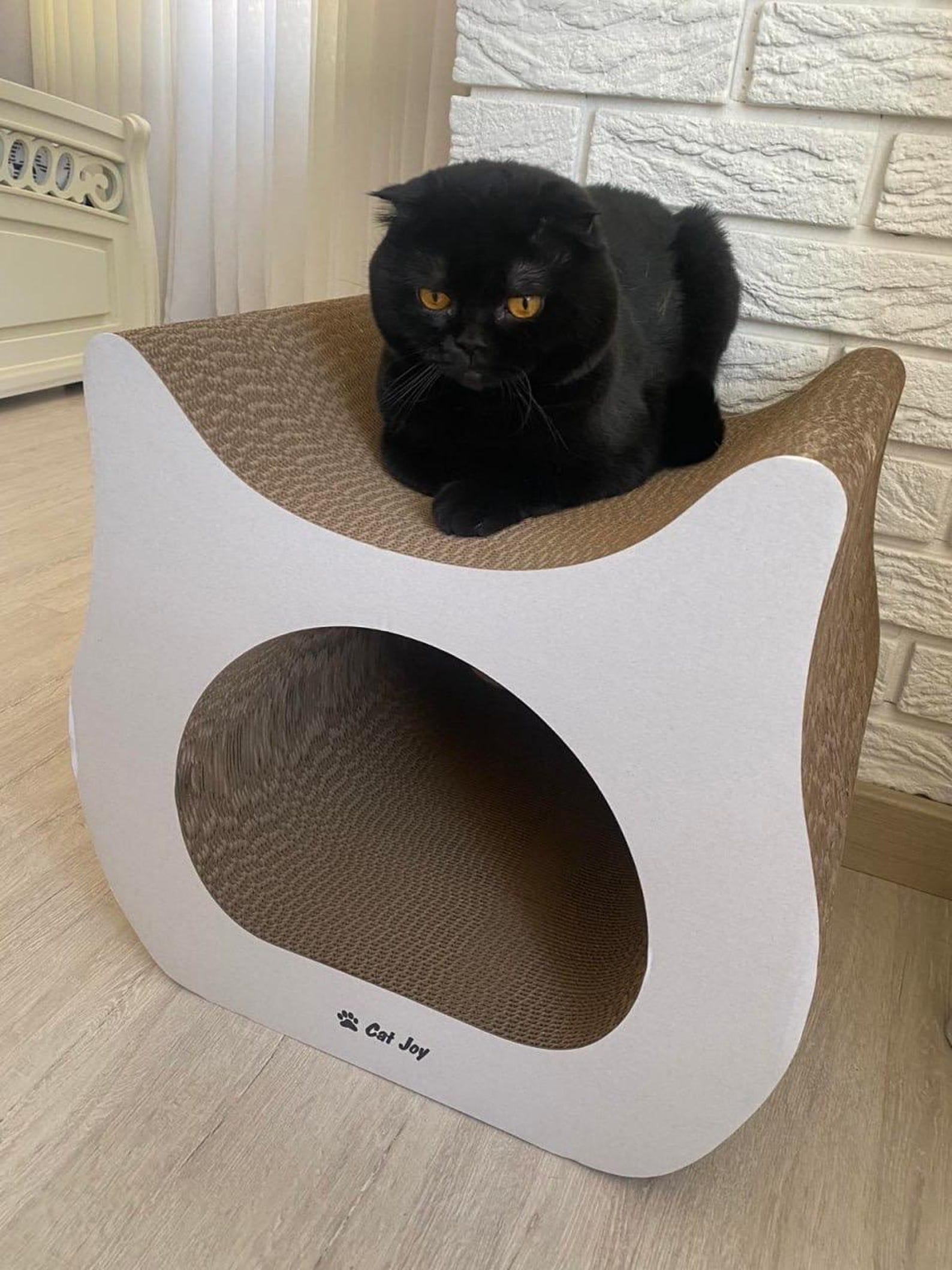 Feline Playground Cat Scratcher House meowhaus Wooden Luxury Pet ...