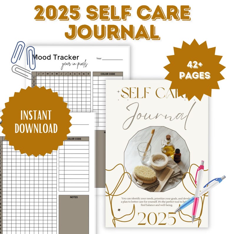 Self Care Journal, Self Care Planner Digital, Self Care Printable, Self ...