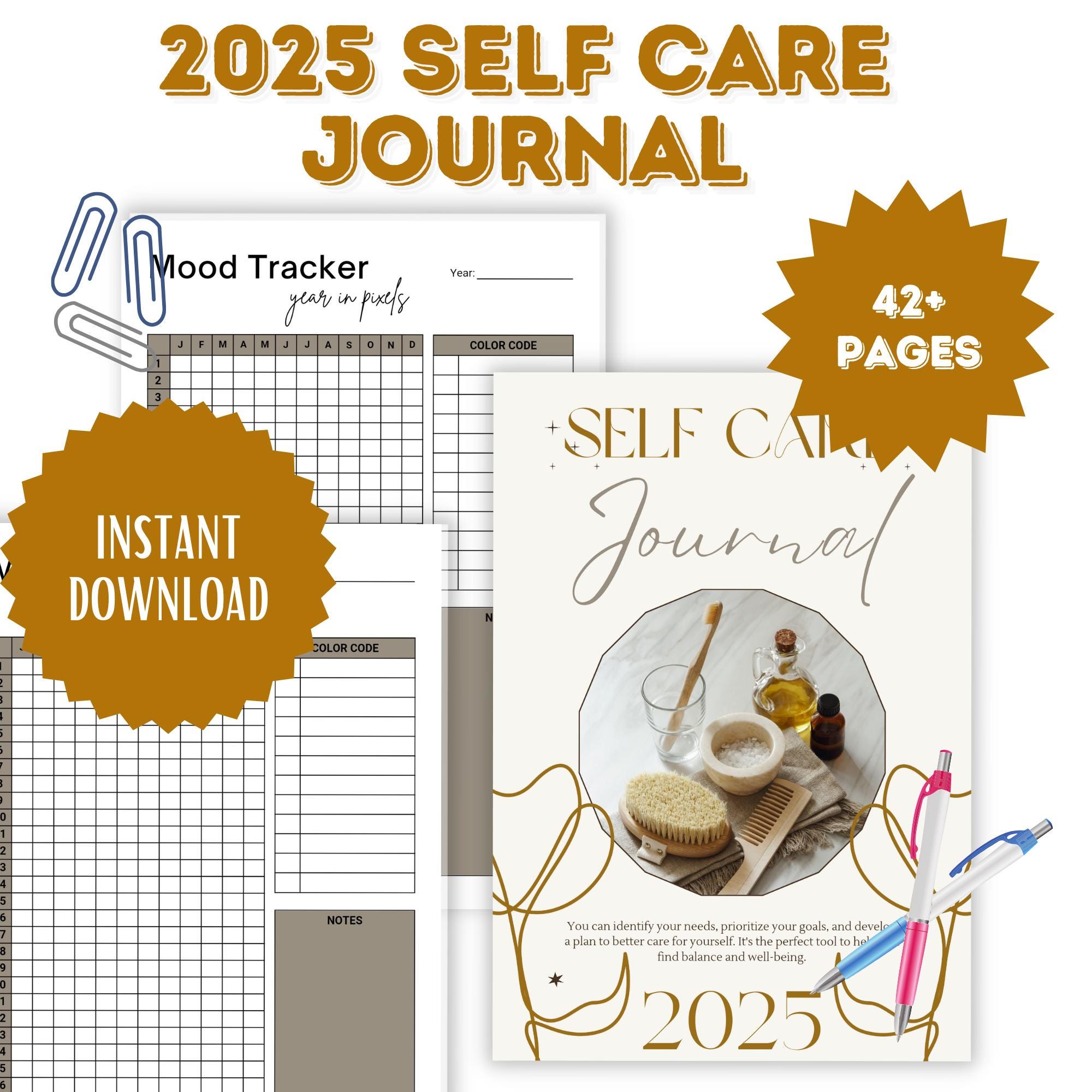 Self Care Journal, Self Care Planner Digital, Self Care Printable, Self ...