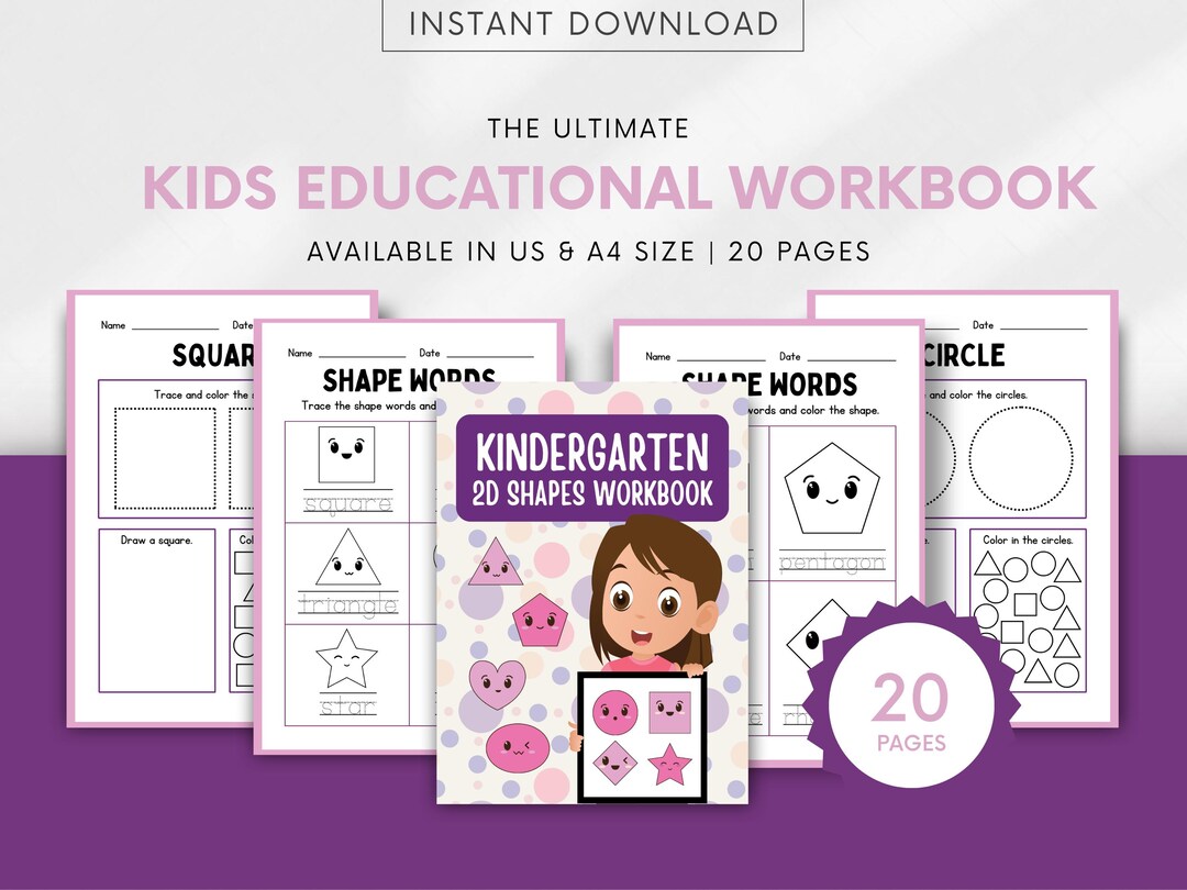 Preschool Shape Tracing, Basic Shape Tracing, Shape Tracing Worksheets ...