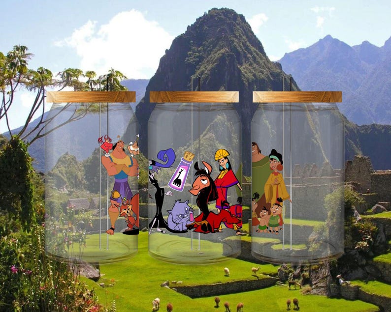 Emperor's New Groove Inspired 16oz Glass Tumbler SVG PNG Digital File ...