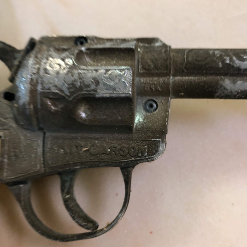 Vintage 1950s Kit Carson Cap Gun With Original Red and White - Etsy