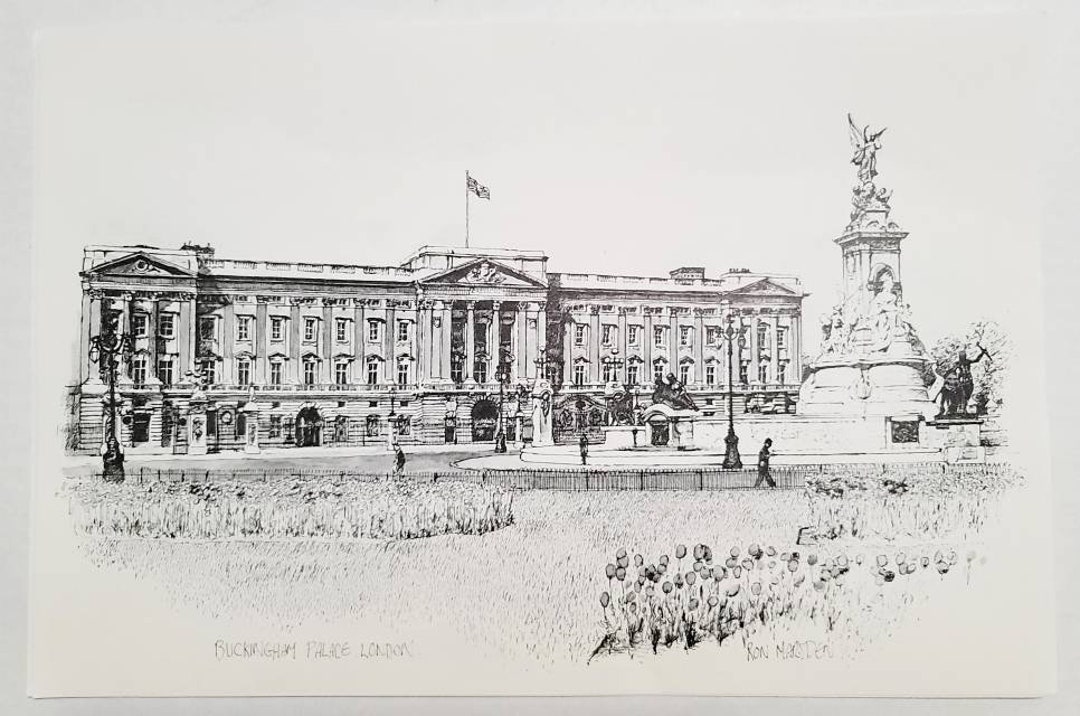 Vintage Ron Marsden British Landmark Buildings Prints Set of 5 - Etsy