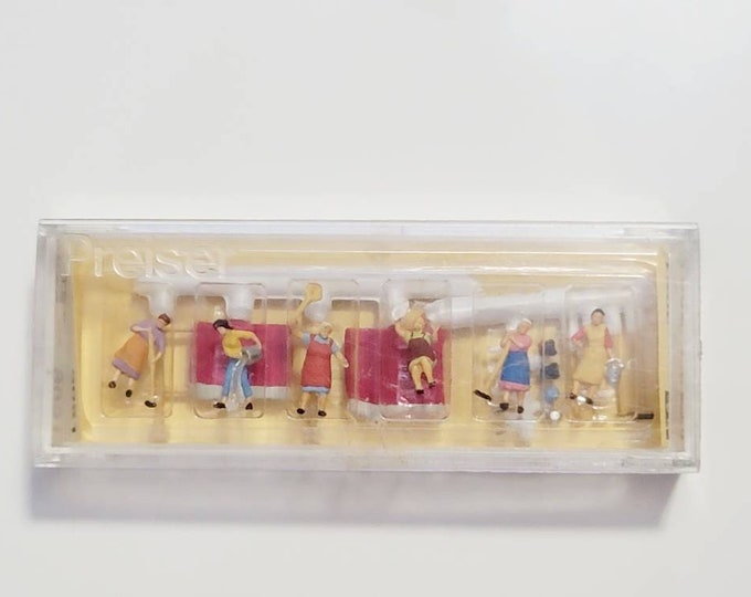 Vintage Preiser Miniature Model People House Cleaner, Janitors ...