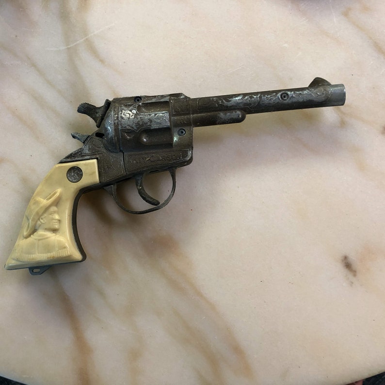 Vintage 1950s Kit Carson Cap Gun With Original Red and White - Etsy