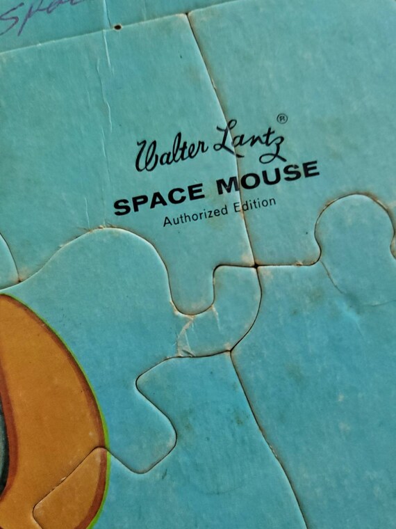 Vintage Walter Lantz Space Mouse Inlaid Puzzle Saalfield 1968 | Etsy