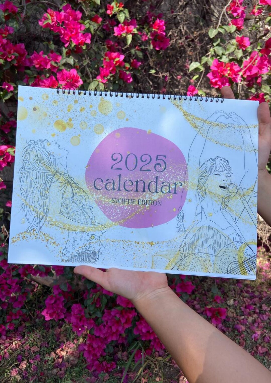 Printable Calendar, Swiftie, Eras Tour, Planner, Gift Idea, 2025 ...