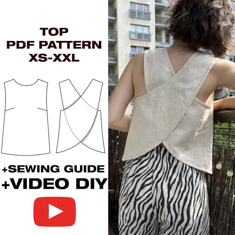 Draped Top Pattern - Etsy