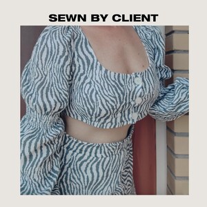 Women Top Pattern | Gathered Sleeves Top | Puffed Sleeve Top Pattern ...