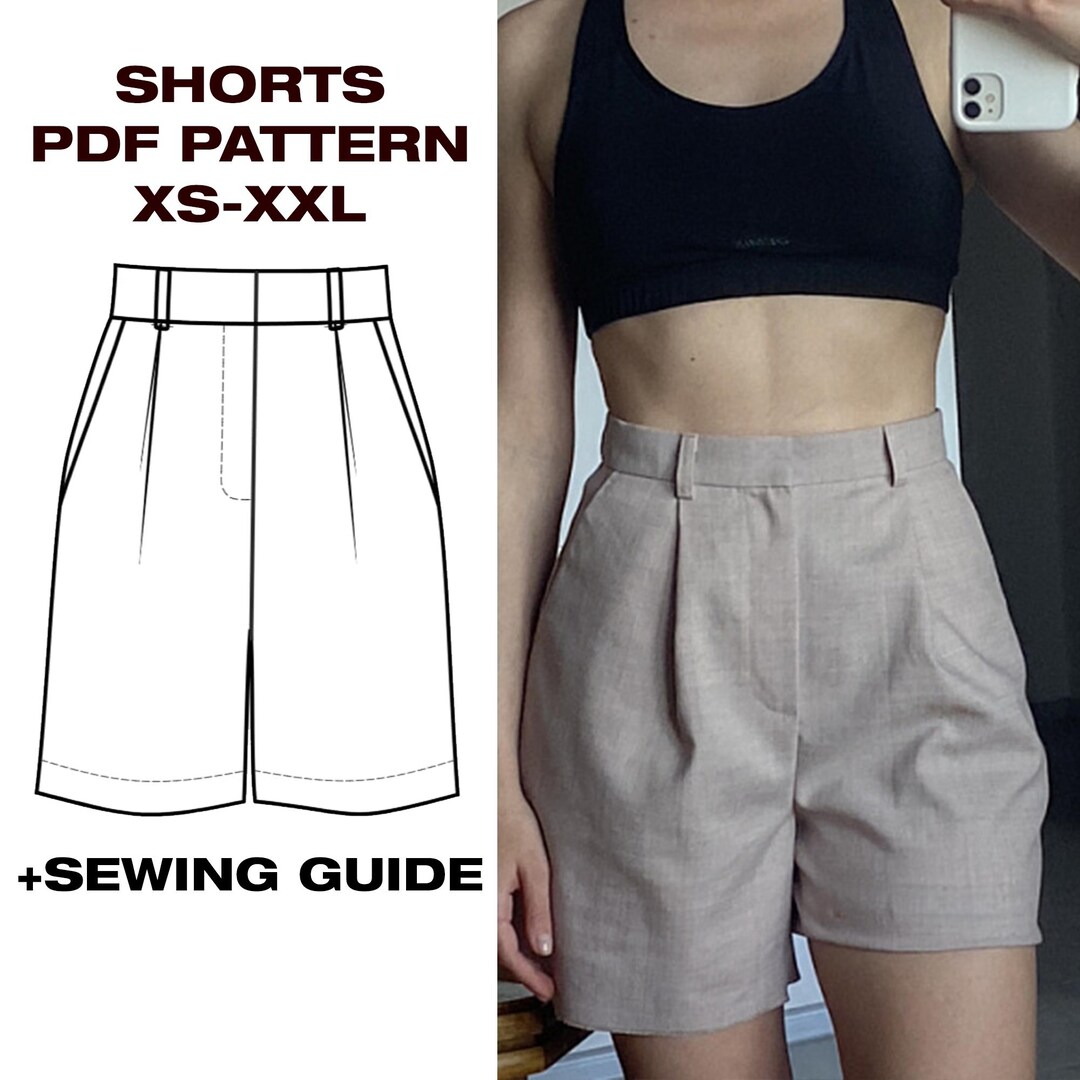 Summer Shorts Pattern | Women Shorts Pattern | Beginner Shorts ...
