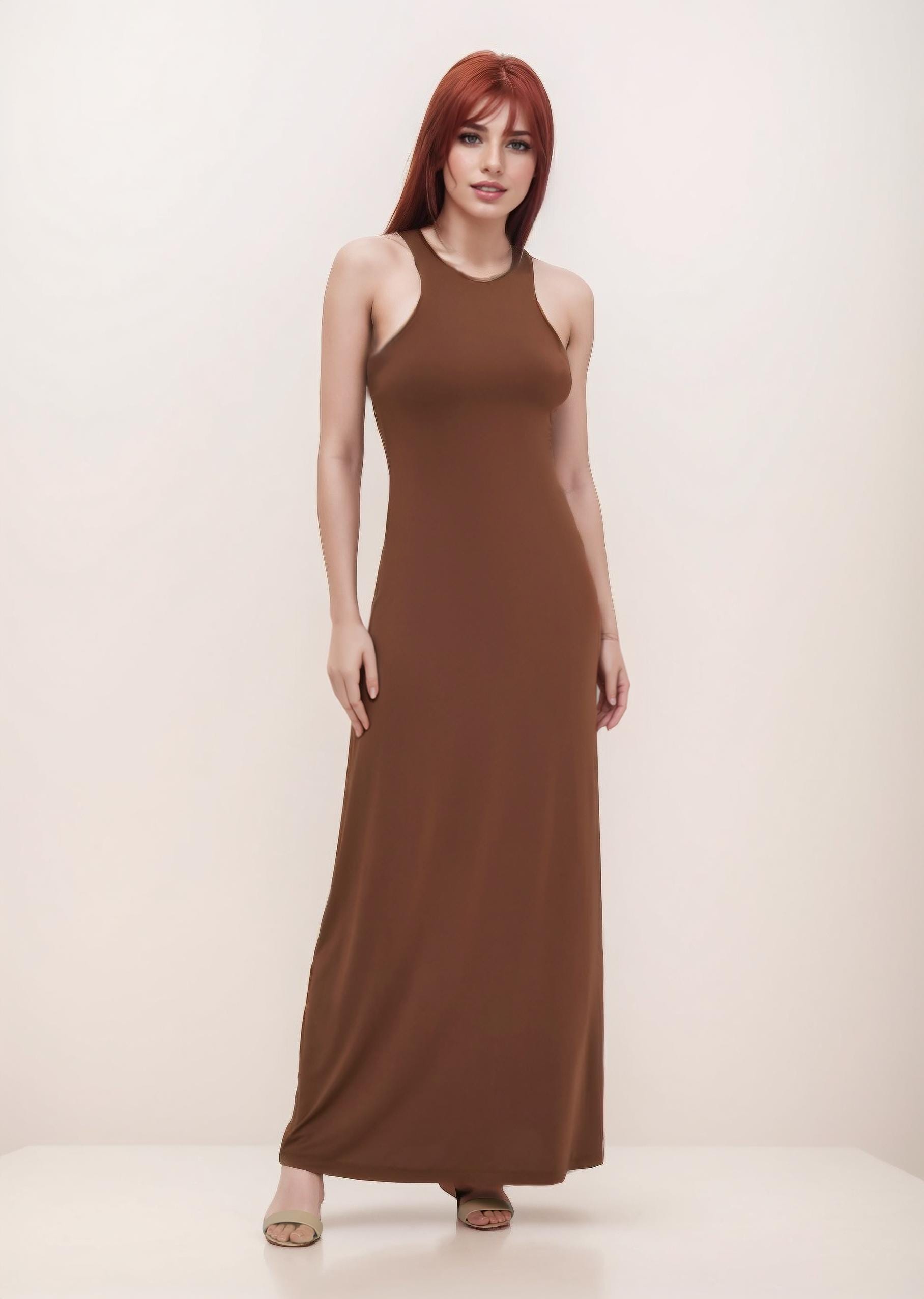 Bodycon Dress Pattern // Stretchy Sleeveless Bodycon Dress Printable ...