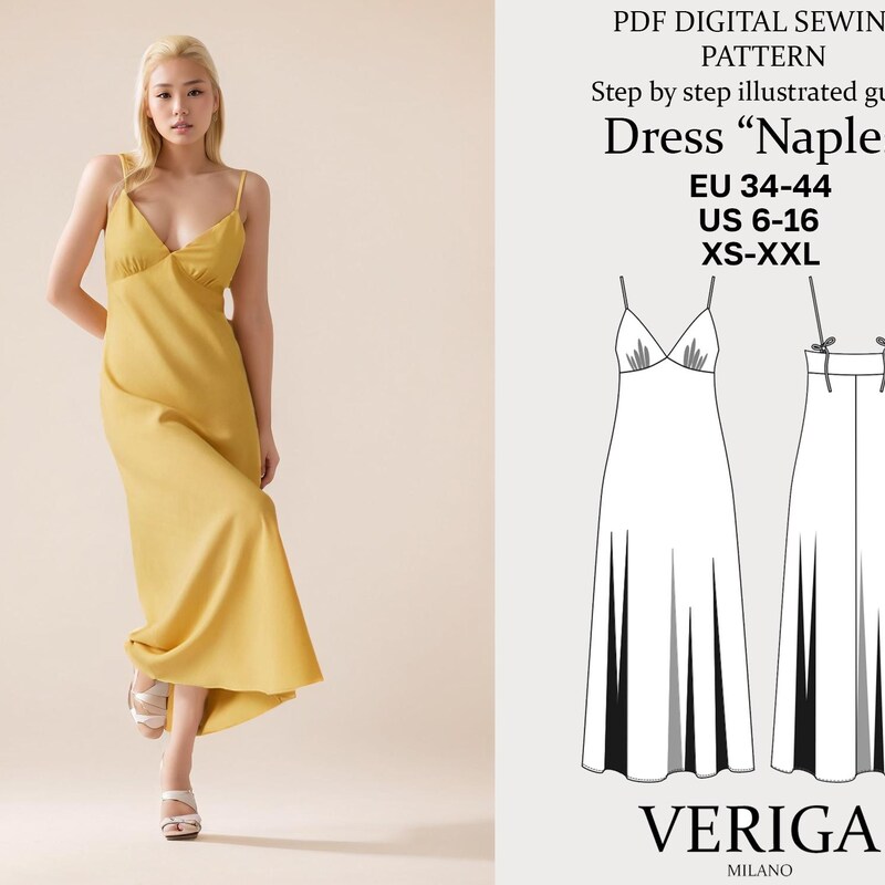 Slip Dress Sewing Pattern - Etsy