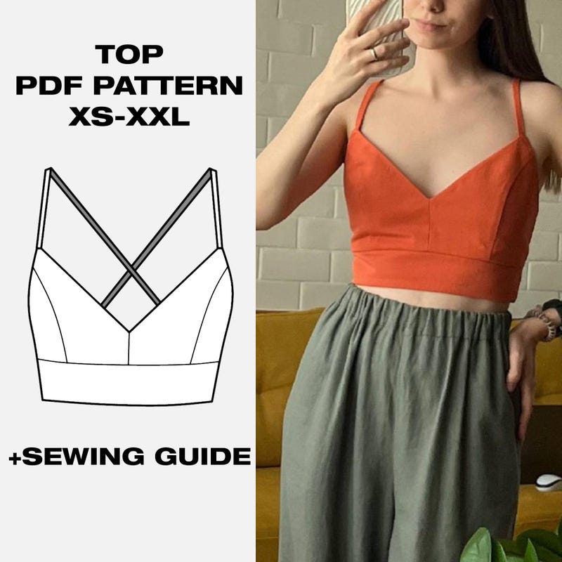 Linen Tank Top Pattern - Etsy