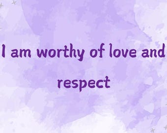 Positive Affirmation Cards for Self-love and Confidence | Daily ...