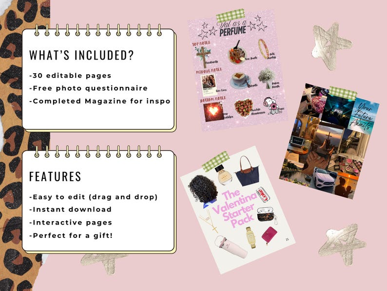 30 Custom Birthday Girl Magazine Pages | Personalized Friend Birthday ...