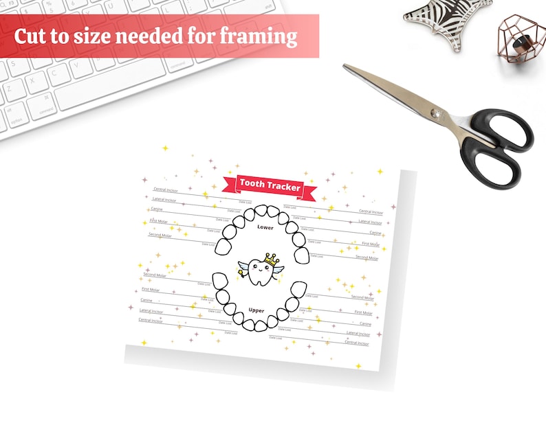 Lost Tooth Tracker Printable: Tooth Fairy Record Keeper (digital ...