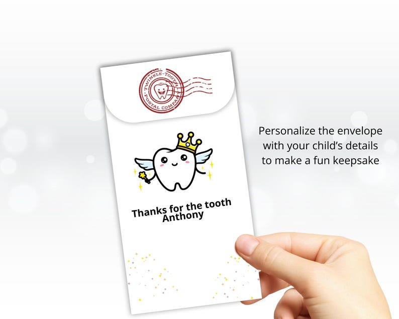 Editable Tooth Fairy Letter and Money Envelope Template | Tooth Fairy ...